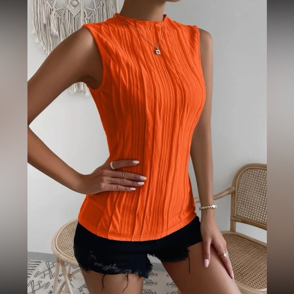 Tops | Boho Textured Tank Top | Poshmark